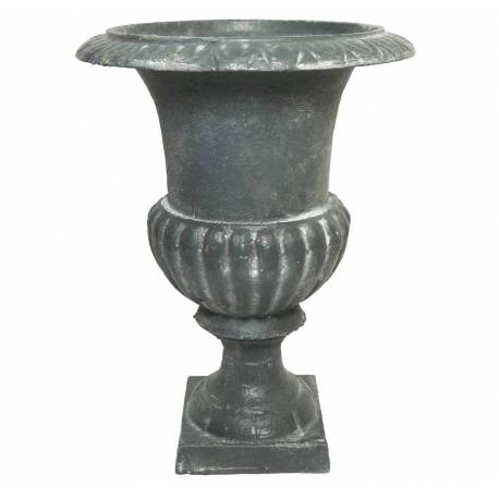 Vase Vasque Jardinière en Fonte Grise Style Médicis Pot de Fleur en ...